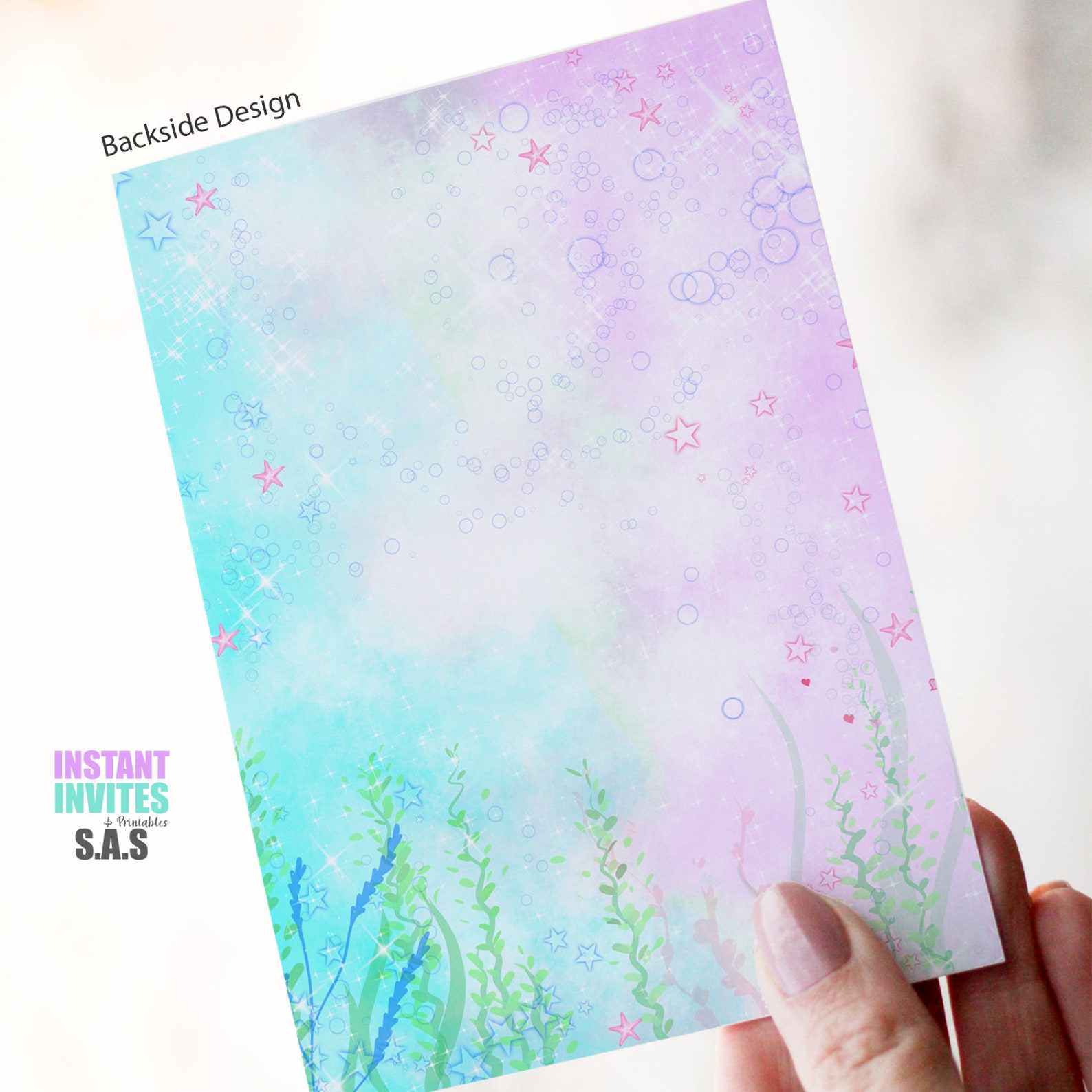 Mermaid Invitation Mermaid Invite Instant Download Mermaid - Etsy