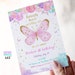 Butterfly Invitation, Butterfly Invites, Instant Download Butterfly ...