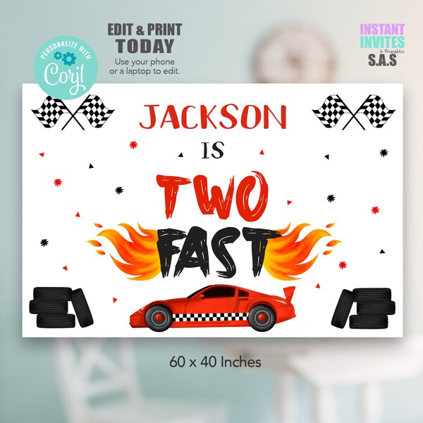 Racing Backdrop - Etsy