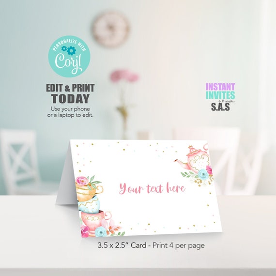 Tea Party Food Labels Tea Party Food Tags Tea Party Food - Etsy UK