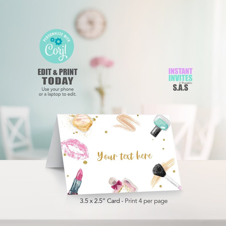 Spa Party Food Labels Spa Party Food Tags Spa Food Cards - Etsy