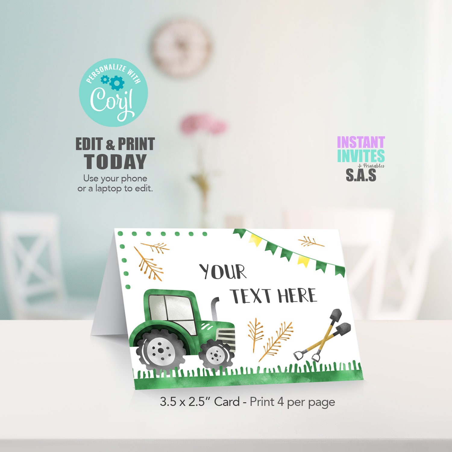 Tractor Food Labels, Tractor Food Tags, Tractor Food Cards, Tractor701 ...