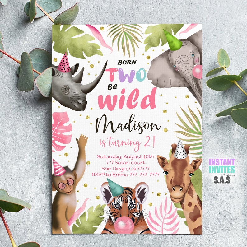 Safari Invitation Safari Invites Instant Download Safari - Etsy