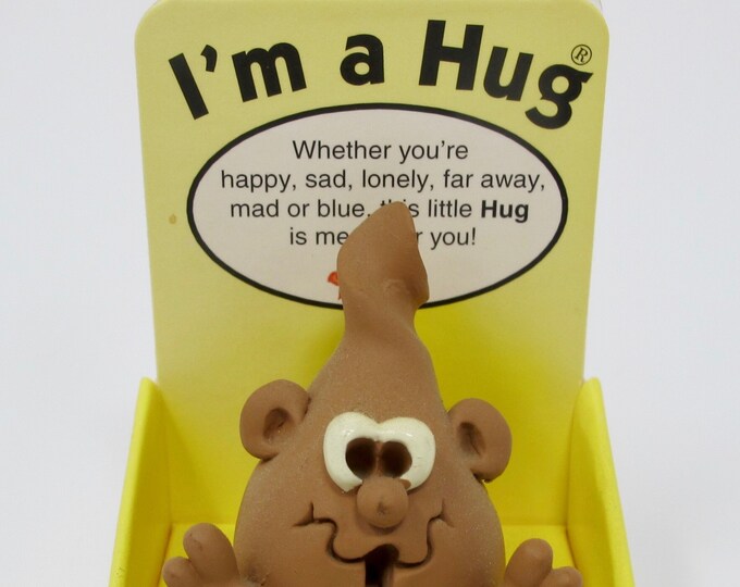 I'm A Hug Clay Figurine by Christa / the Hug Factory (1996) - Etsy
