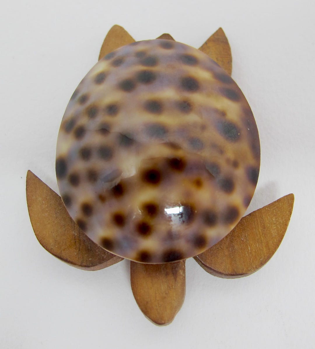 Cowrie Shell & Wood Sea Turtle Refrigerator Magnet - Etsy