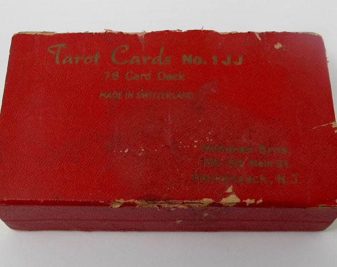 1965 AG Muller 1JJ Tarot Cards in Red Wehman Bros. Box - Etsy