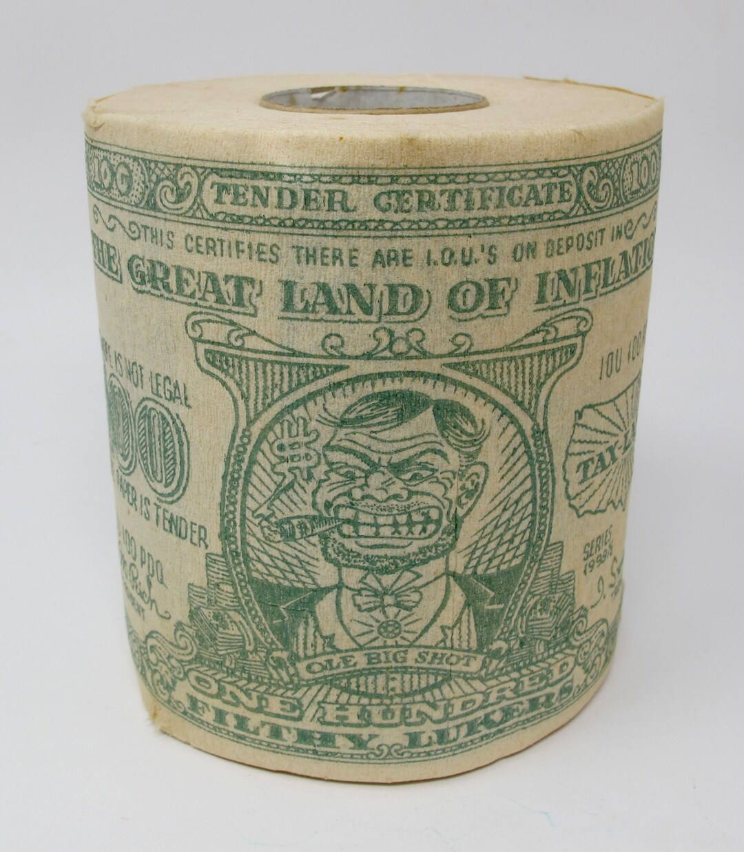 Gag Gift 100 Dollar Bill Toilet Paper Roll "great Land of Inflation ...