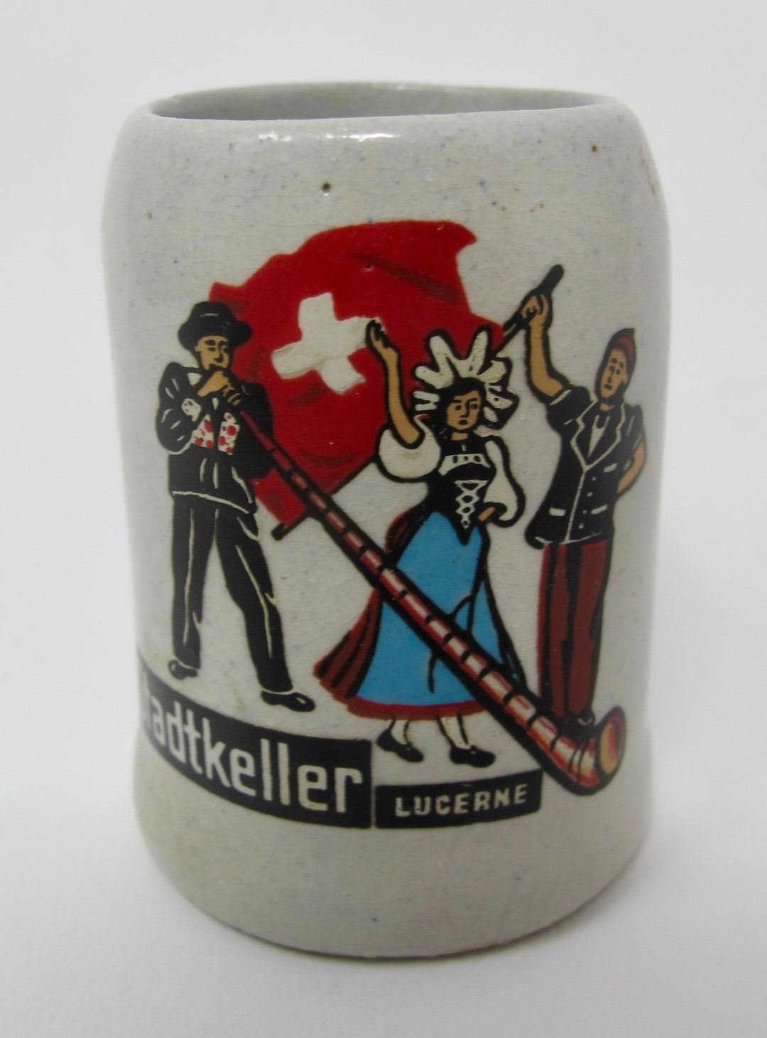 Vintage Stadtkeller Lucerne Miniature Stoneware Beer Stein From ...