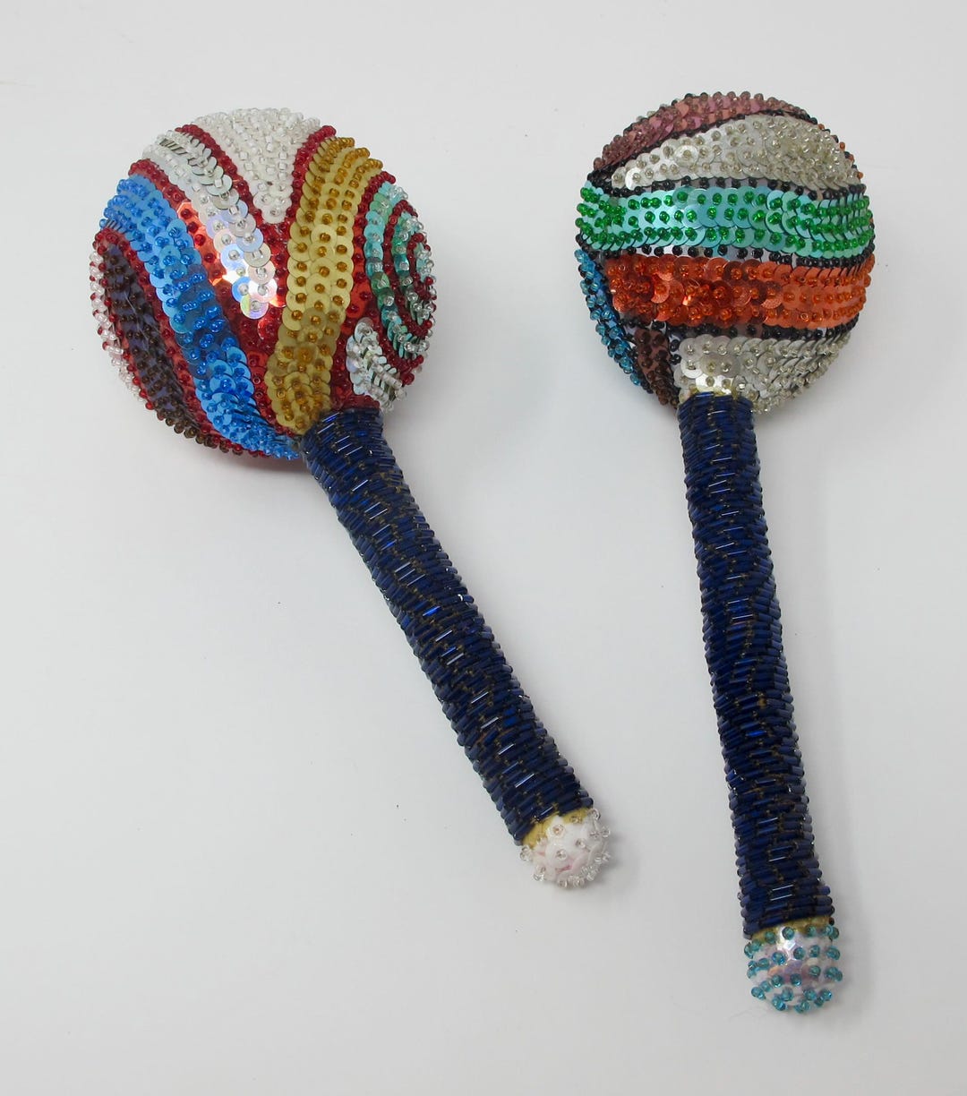 Haitian Vodou Voodoo Sequined Maraca Cha Cha Maracas (set of 2) - Etsy