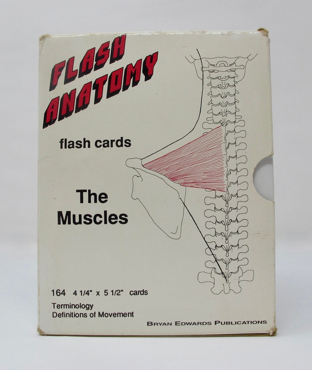 Slipcased Boxed Set of 164 Anatomy Flash Cards: the Muscles (bryan ...