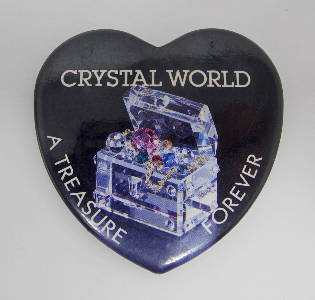 Crystal World A Treasure Forever Pinback Advertising Button - Etsy