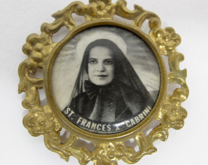 1950s Mother Frances X. Cabrini Photo Brooch - Etsy