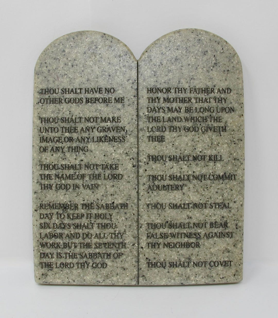 Stone Resin Ten Commandments Plaque by Covenant Marble & Graniteworks ...