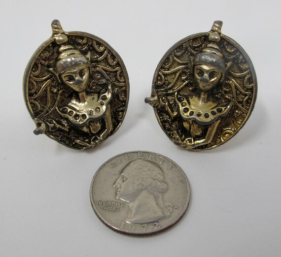 Manimekhala Lightning Goddess Cufflinks - Gem