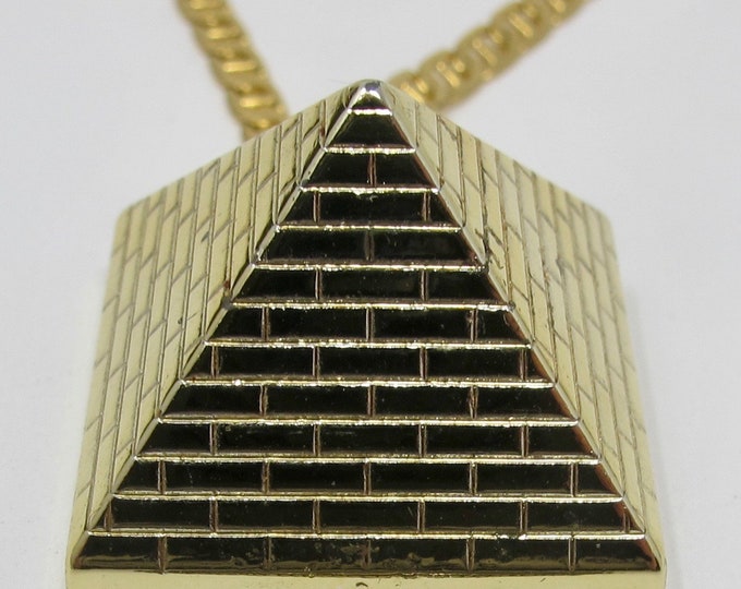 1976 Talisman Guild Pyramid Necklace With Secret Compartment - Etsy