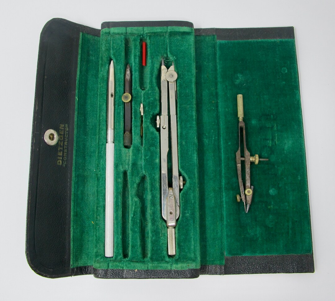 1940s Germany U.S. Zone Dietzgen Drafting Set - Etsy