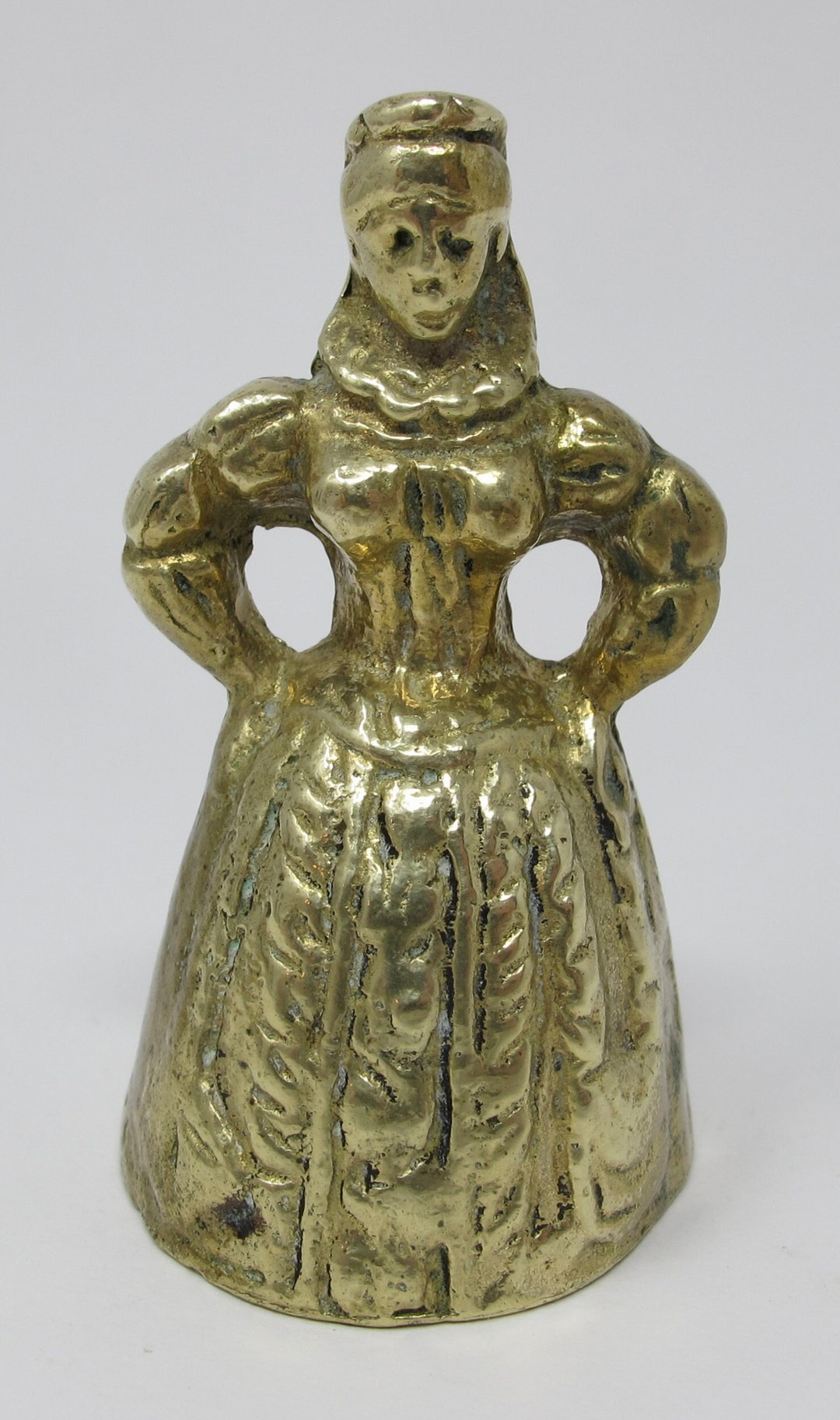 Elizabethan Lady Figural Brass Bell With Legs & Feet Clapper - Etsy