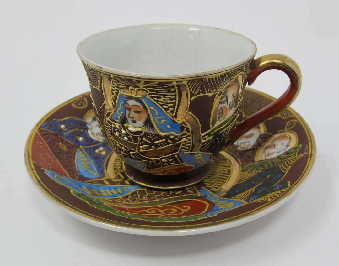 Betson China Hand-painted Porcelain Demitasse Tea Cup and Saucer Set ...