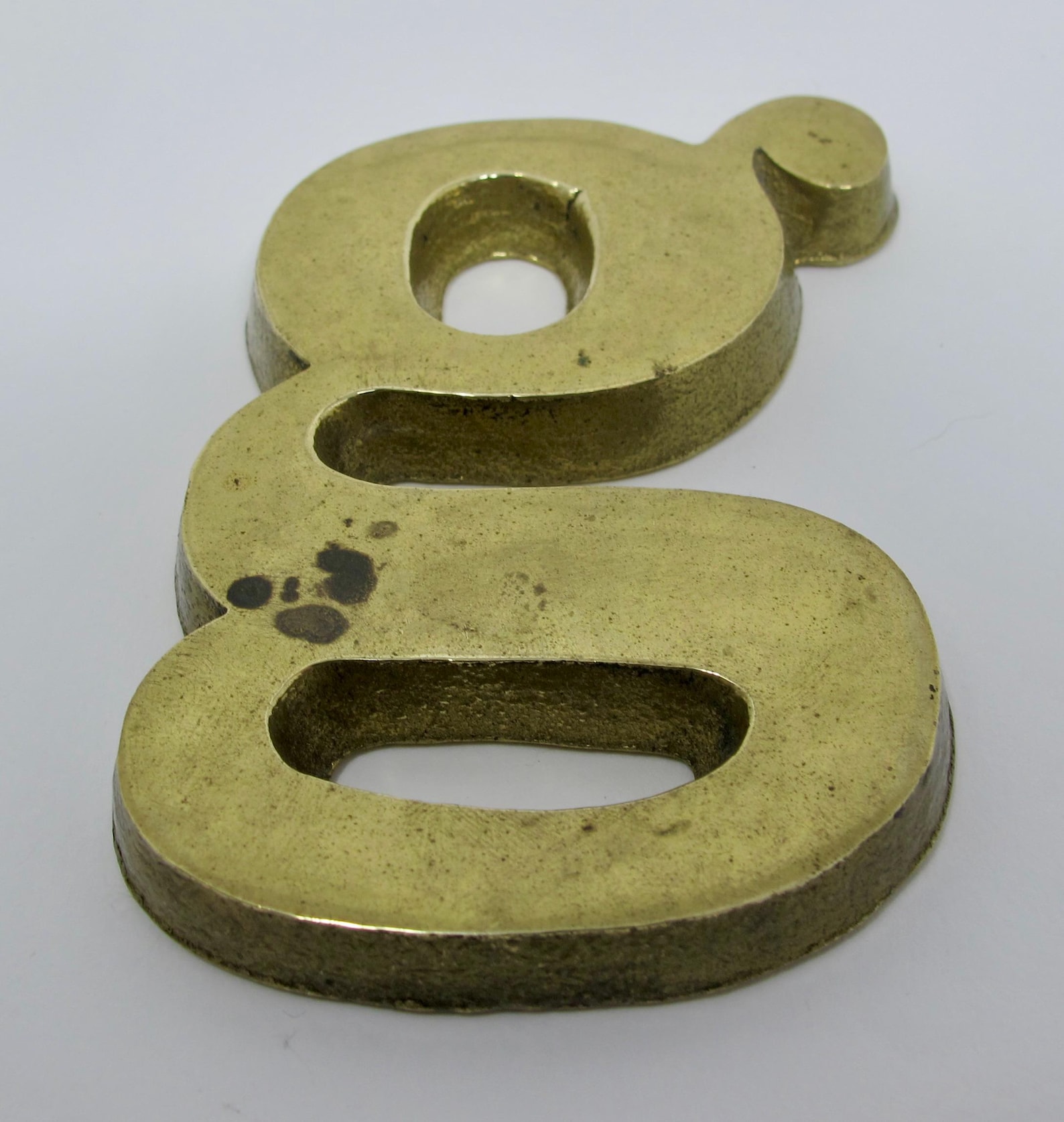 Vintage Lowercase Letter G Brass Paperweight or Wall Hanging - Etsy