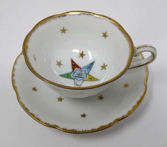 Order of the Eastern Star Lefton China Teacup & Saucer - Etsy