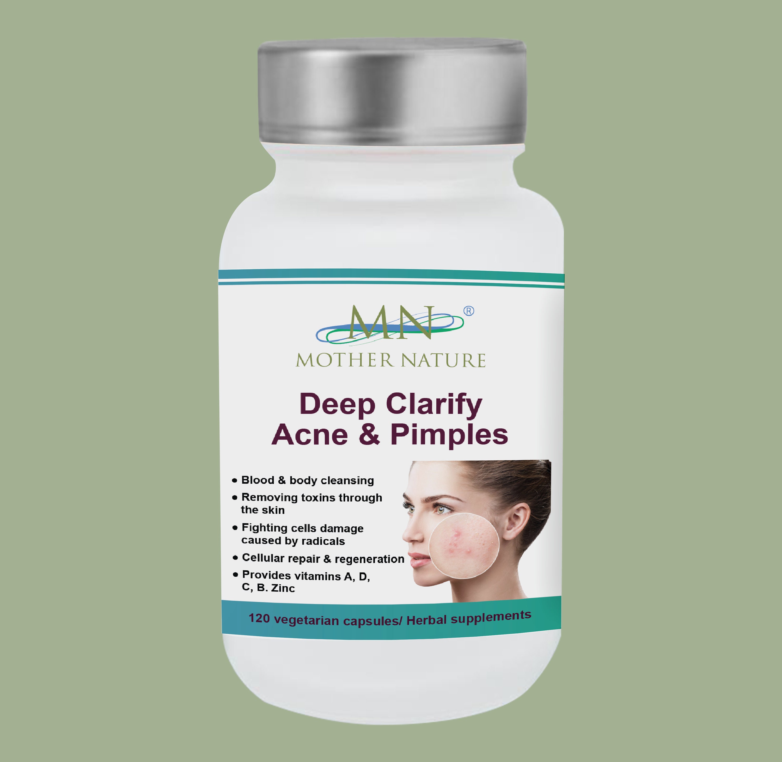 Deep Clarify Acne & Pimples Supplement 1000mg 120 Capsules - Etsy