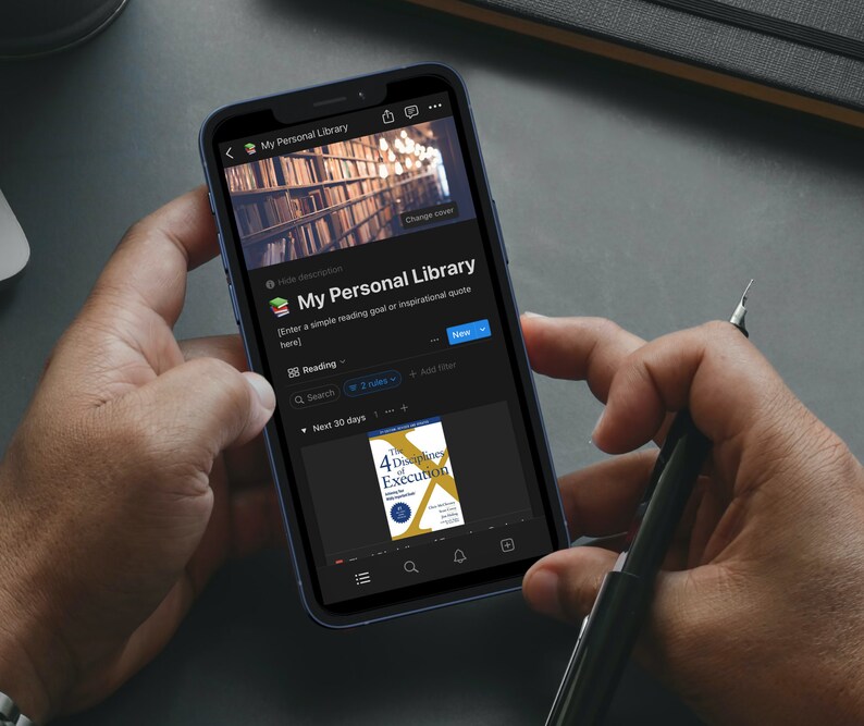 Notion Template, Bookshelf, Book List, Book Tracker, Book Tracking App ...