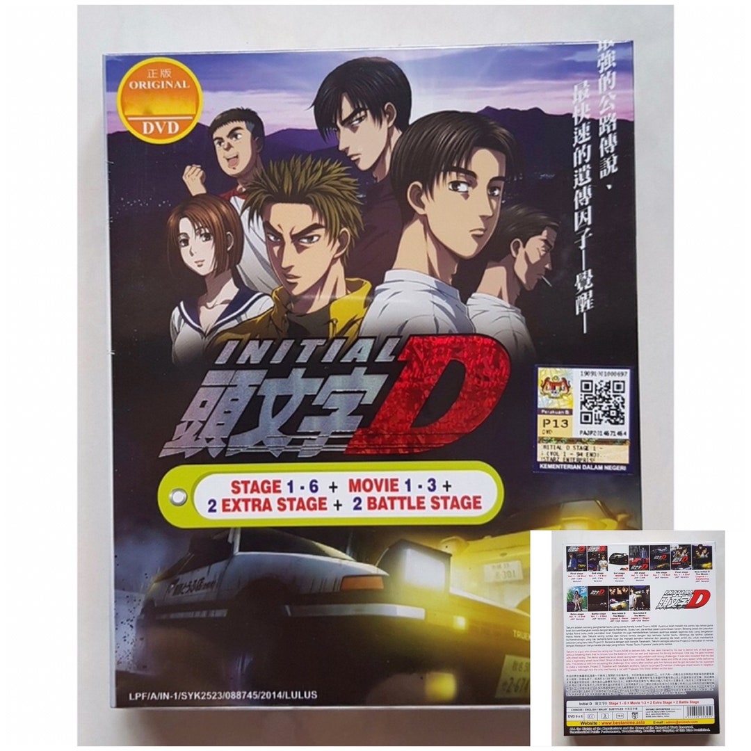 ANIME DVD Initial D Complete Set Stage 1 to 6 Plus 3 Movie - Etsy