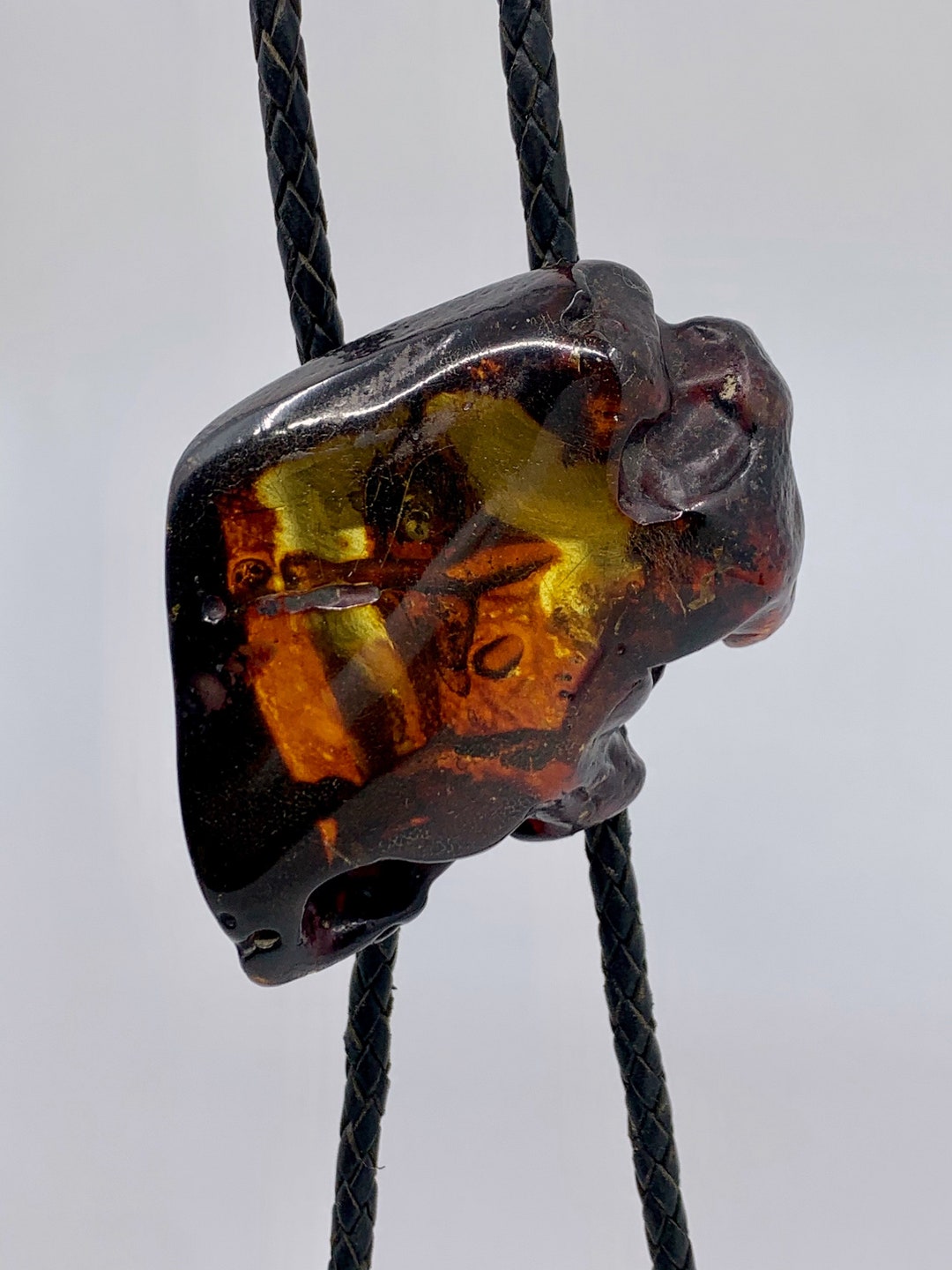 78g Bolo Tie Baltic Amber the Only Bolo Tie on Etsy With a Huge Piece ...