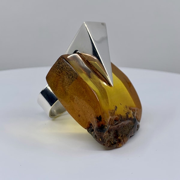 Amber Ring - Etsy