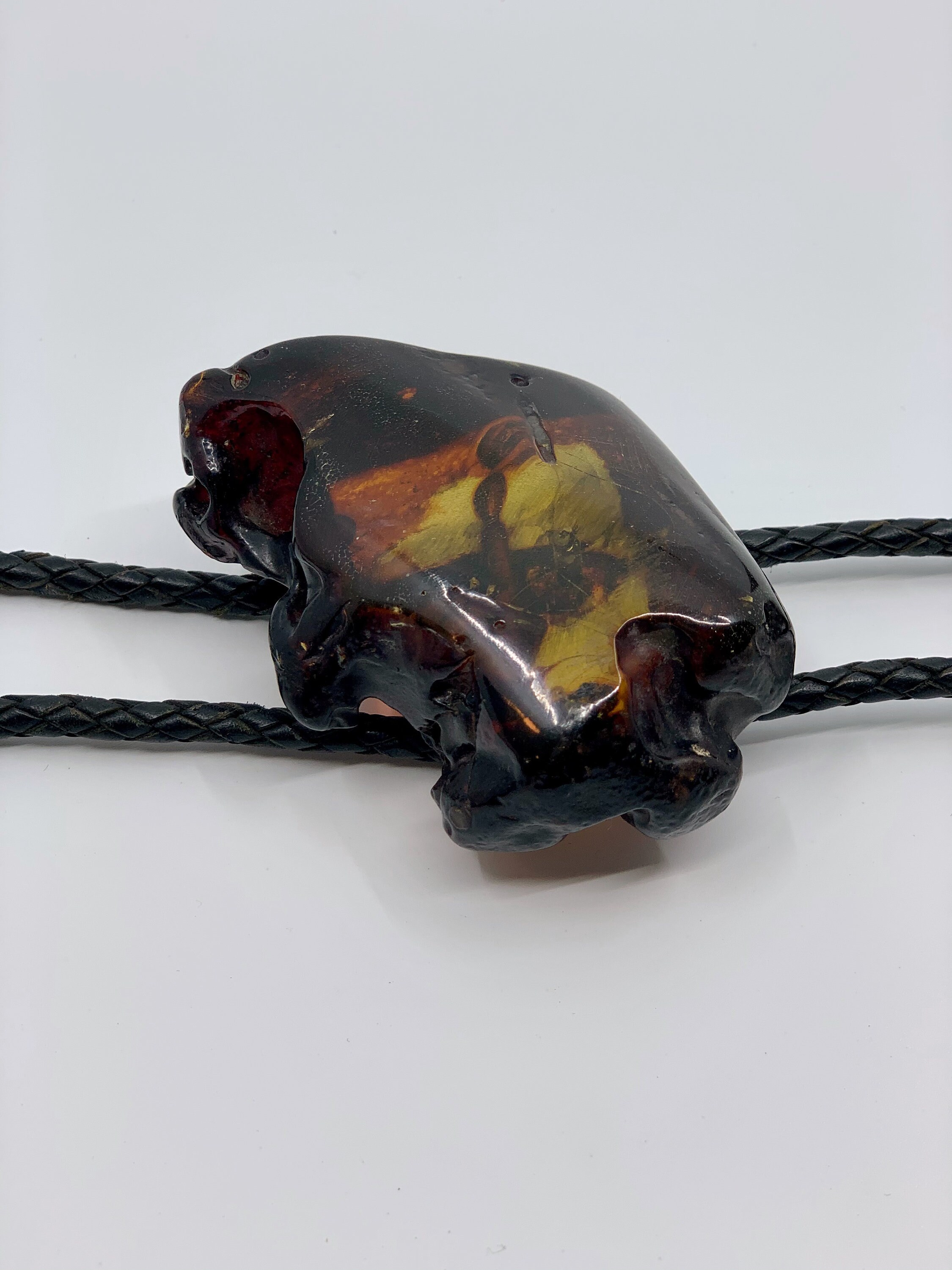 78g Bolo Tie Baltic Amber the Only Bolo Tie on Etsy With a Huge Piece ...