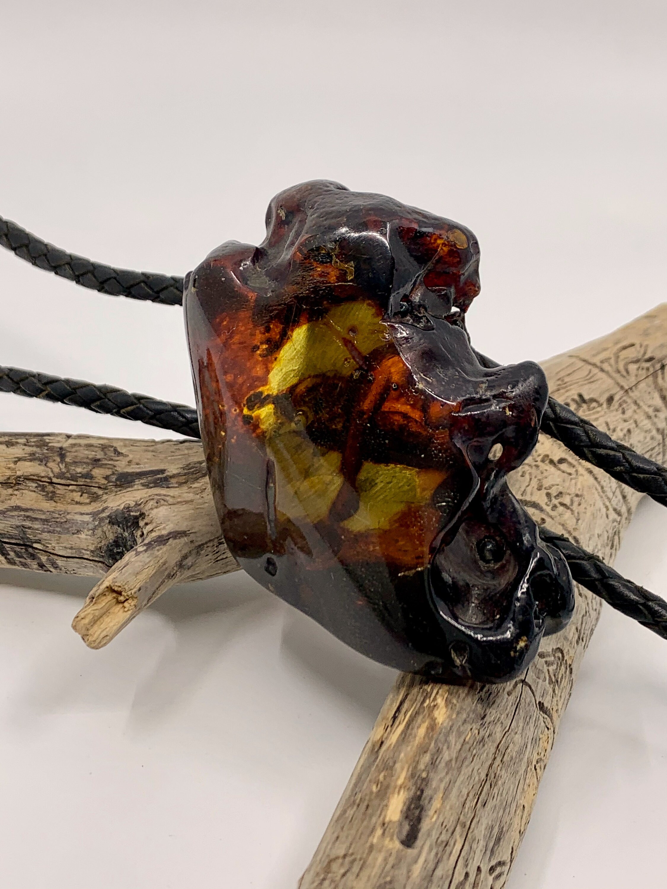 78g Bolo Tie Baltic Amber the Only Bolo Tie on Etsy With a Huge Piece ...