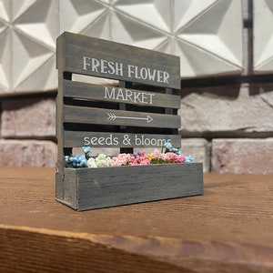 Mini Flower Box for Tiered Tray, Flower Market Tiered Tray, Spring ...