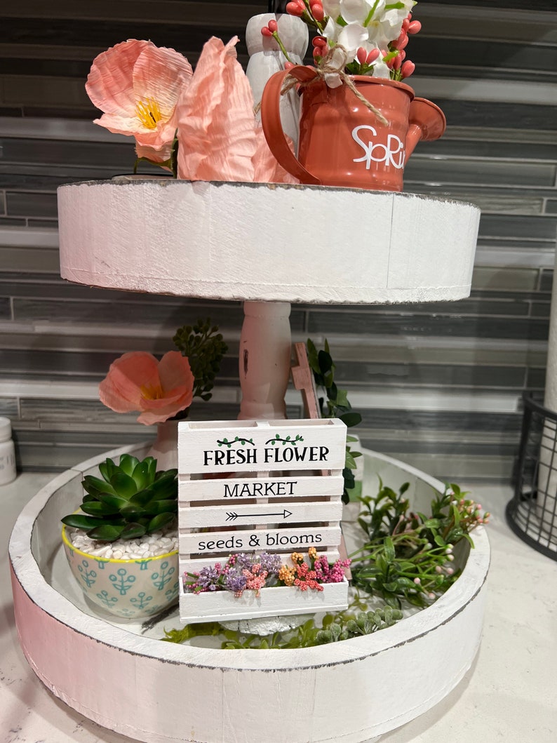 Mini Flower Box for Tiered Tray Flower Market Tiered Tray - Etsy