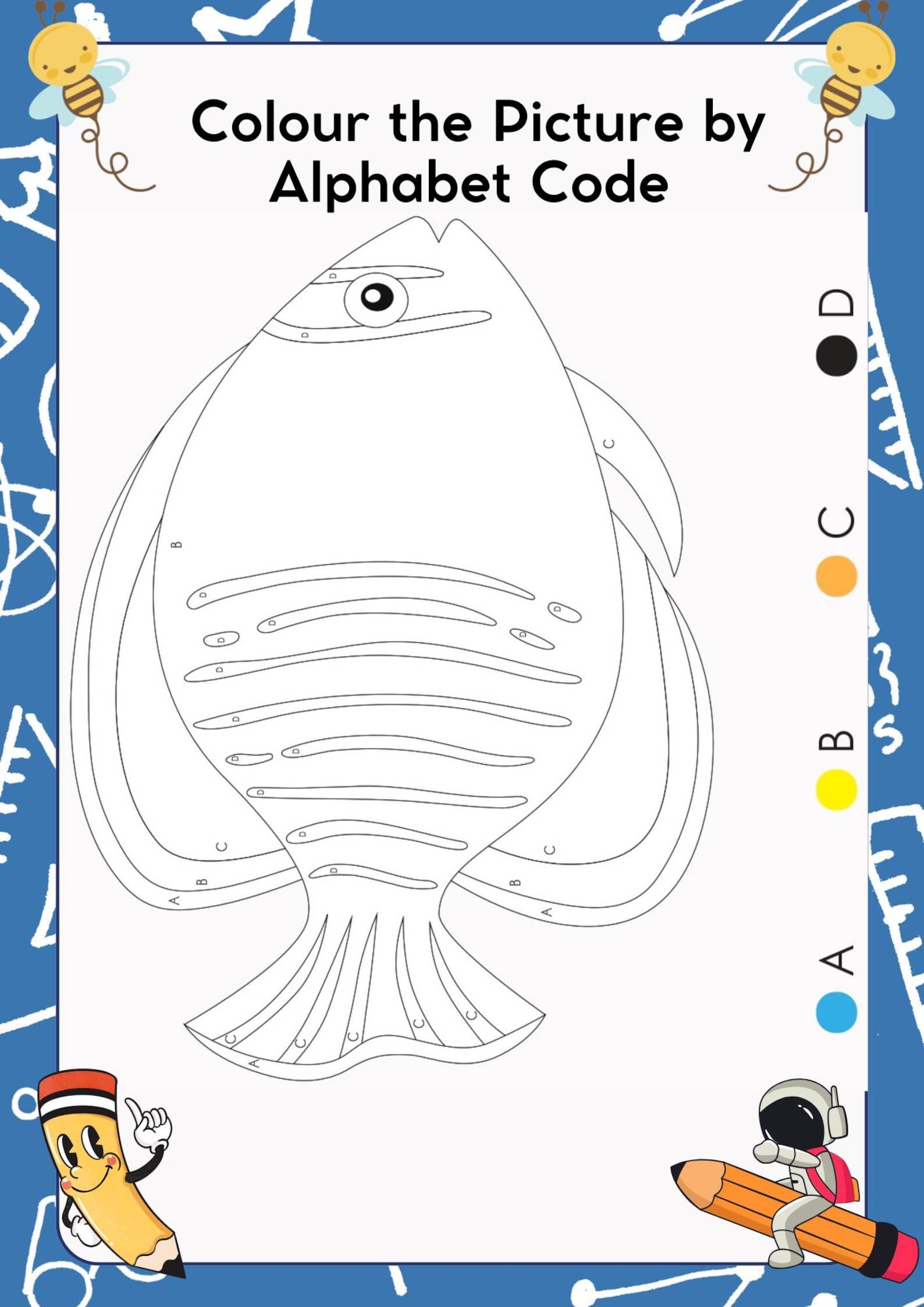 Alphabet Activity Kids Book Preschool Learning Bundle Printable ...