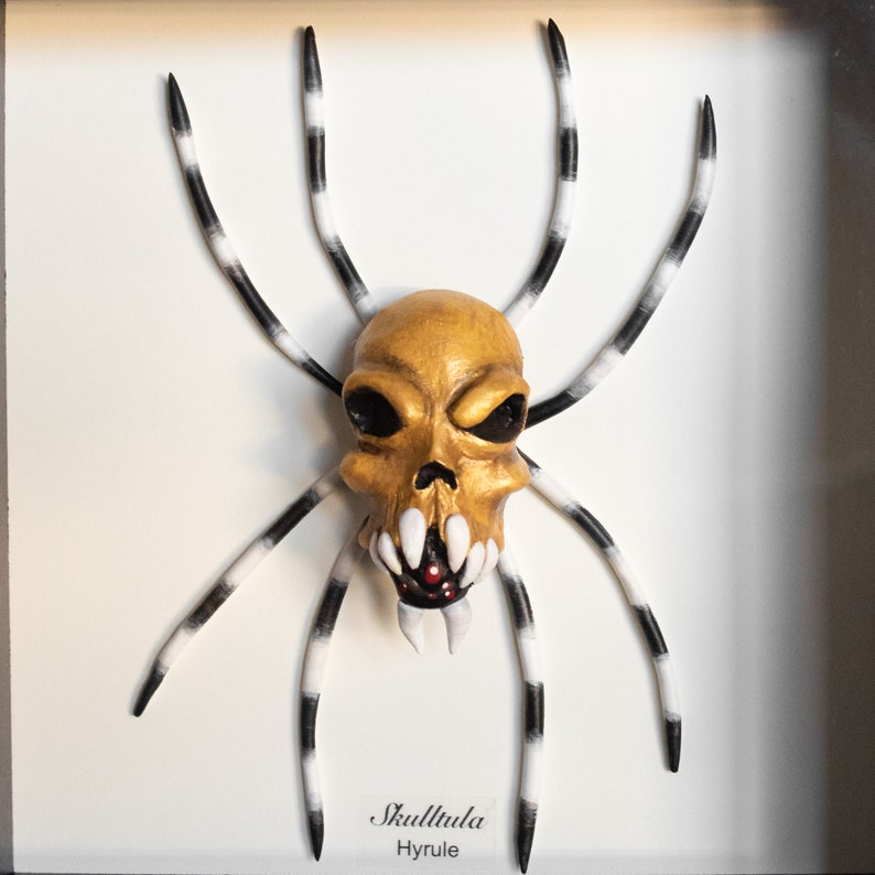 Skulltula Legend of Zelda Taxidermy Spider Framed Wall Decor Oddities ...