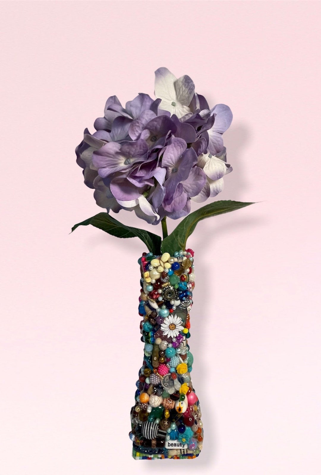 Hand Beaded Bud Vase - Etsy