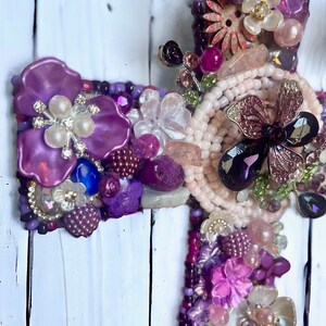 Standing Purple Sparkly Cross - Etsy