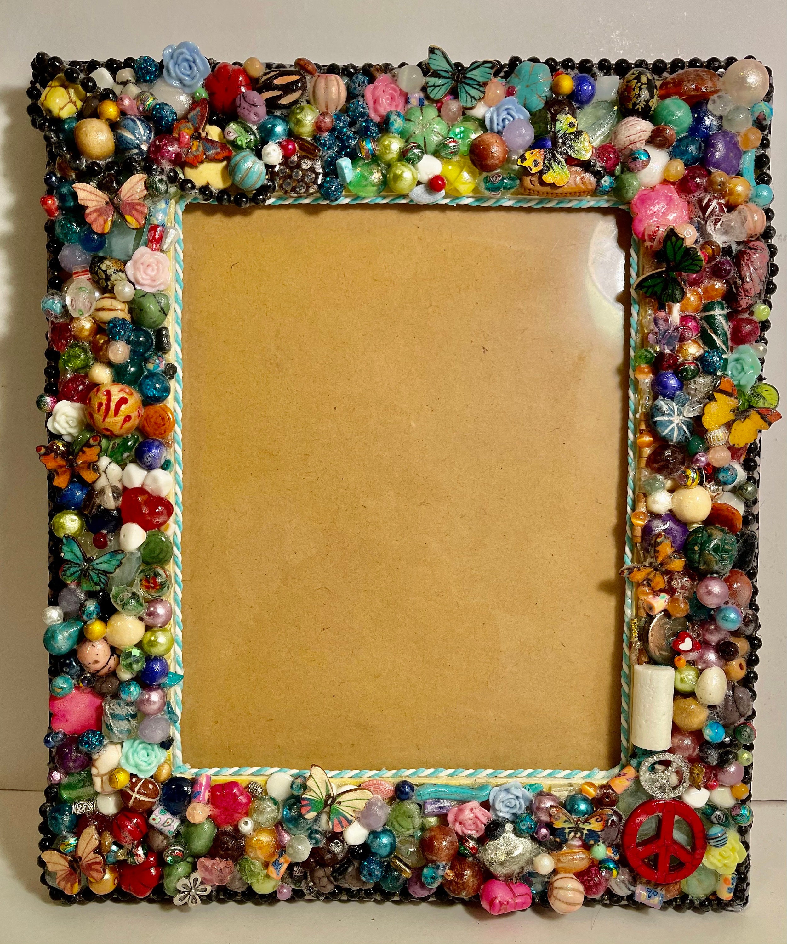 Beaded Picture Frame- 8 X 10 - Etsy