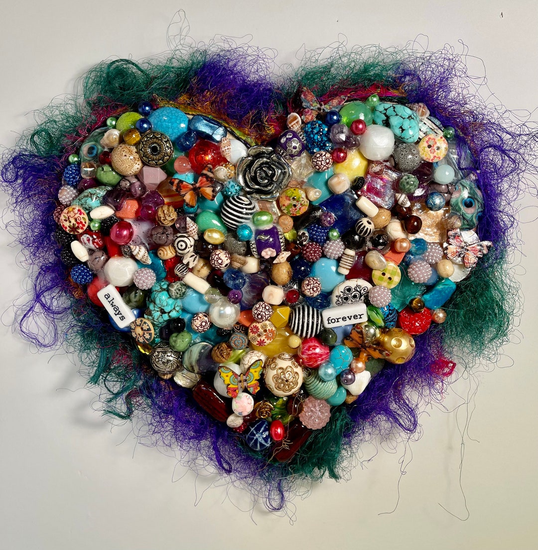 Beaded Heart - Etsy