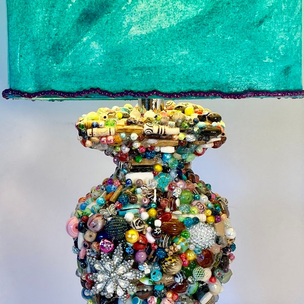 Beaded Table Lamp - Etsy