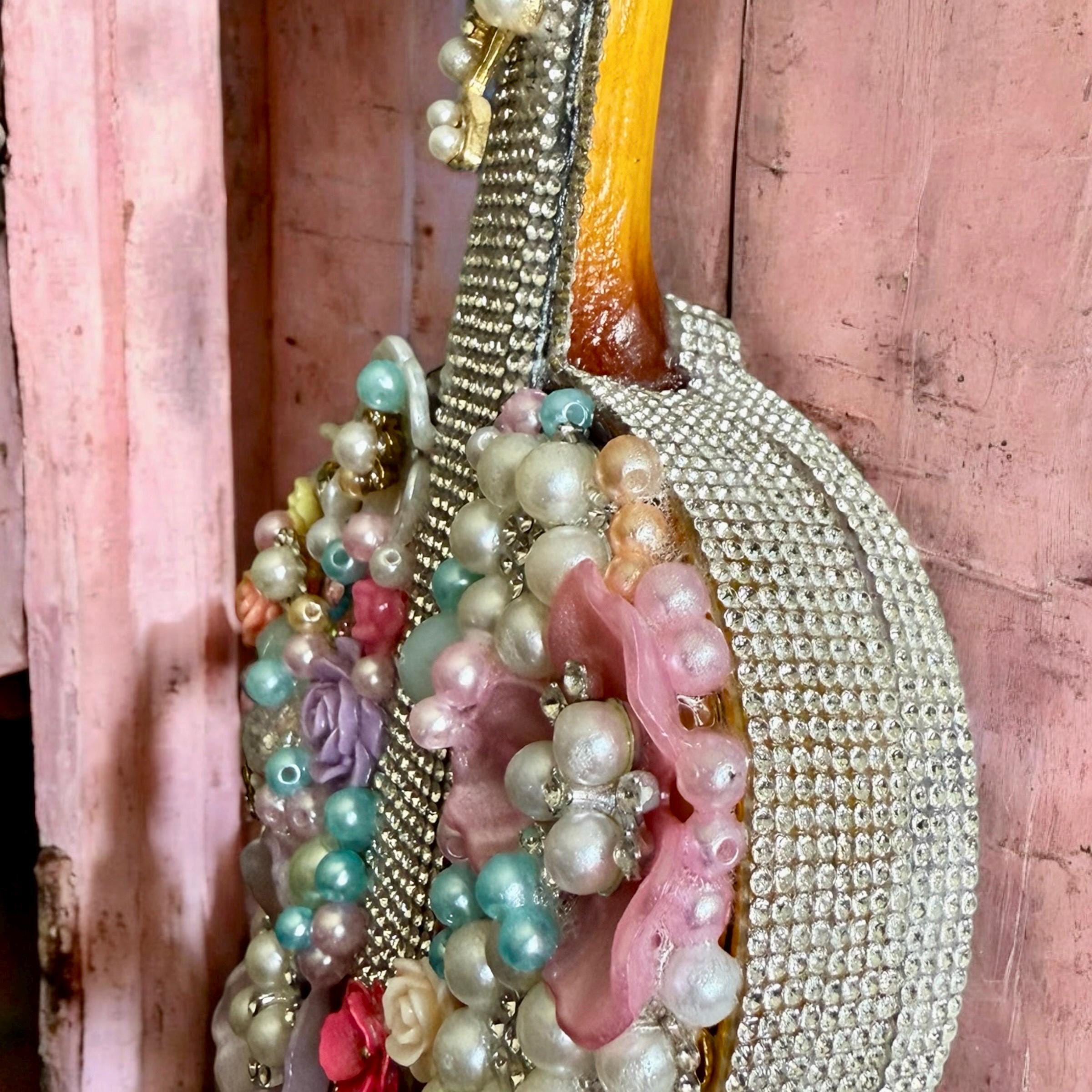 Decorative Violin, Embellished Violin, Musical Wall Art, Pink Violin - Etsy