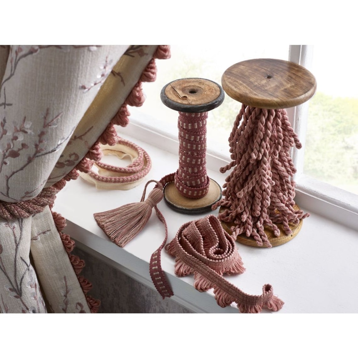 Laura Ashley Narrow Braid Cushion Trim Colour BLUSH Trim for Soft ...
