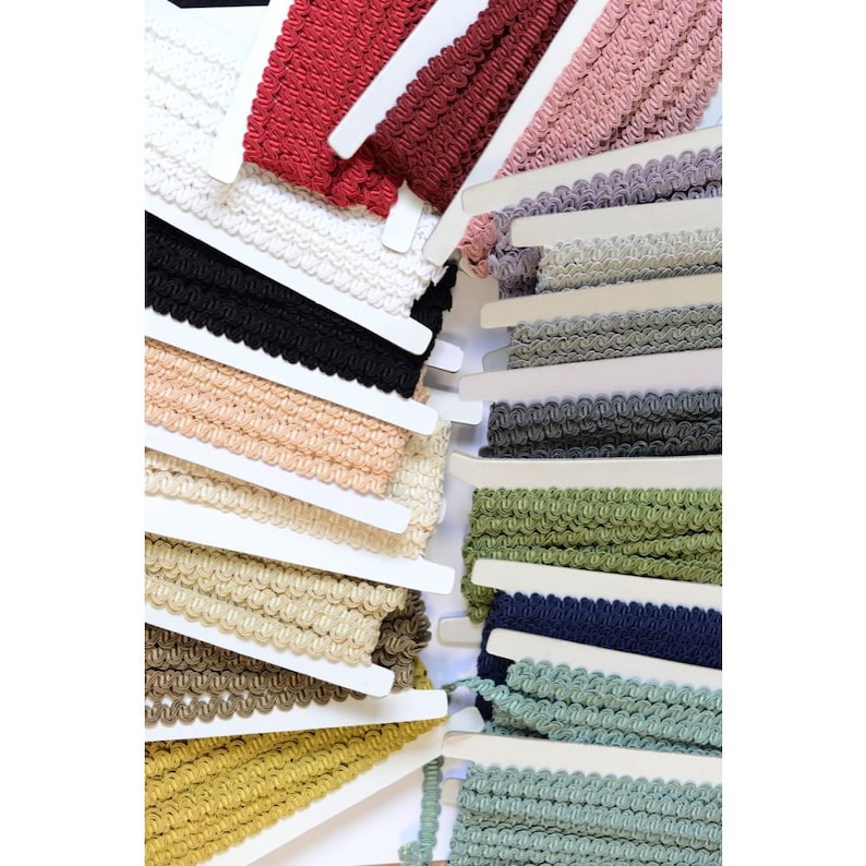 10mtrs Baroque Scroll Gimp Trim Braid, NATURAL. Upholstery Soft ...