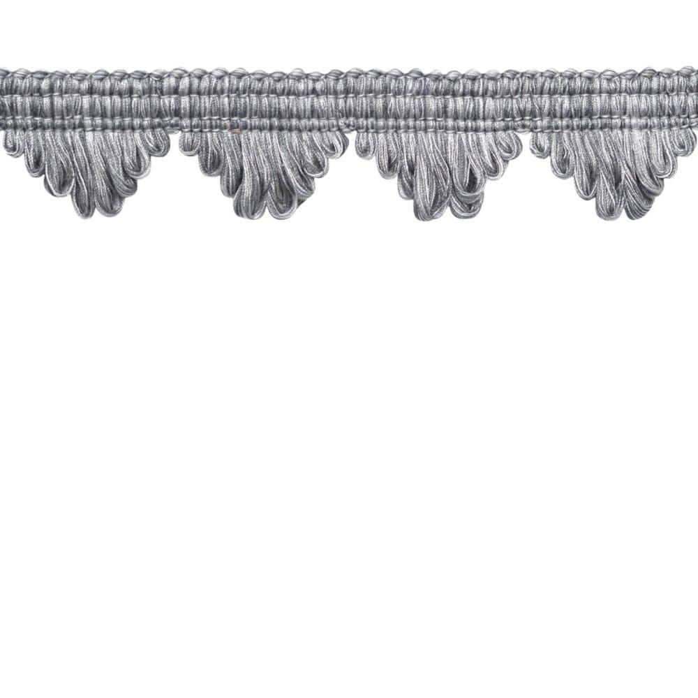 Laura Ashley Fan Edge Tassel Fringe Trim Colour STEEL Trim for Cushions ...