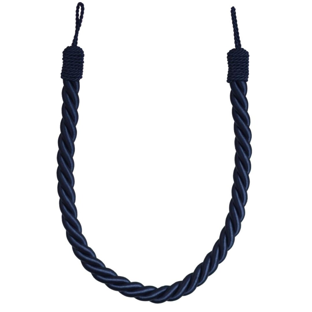 Reef Rope Tieback, Navy. Curtain Holdback Tieband. 80cm Embrace - Etsy
