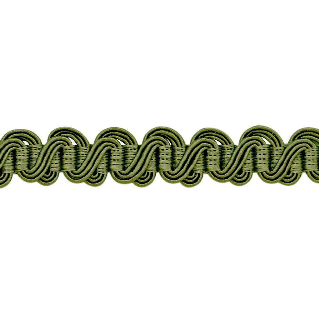 10mtrs Baroque Scroll Gimp Trim Braid, MEADOW. Upholstery Soft ...