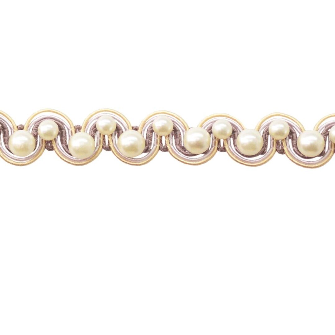 Venice Pearl Scroll Wavy Edging Trim VIOLET, Roman Blind, Curtain ...