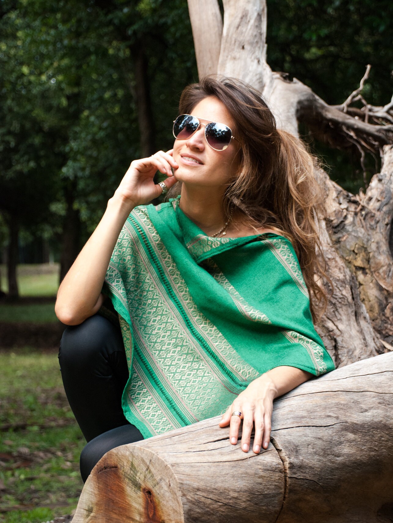 Poncho Mexicano Tejido a Mano Para Mujeres - Etsy