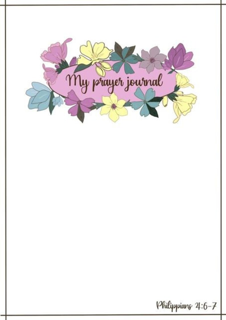 My Prayer Journal A4 Size - Etsy