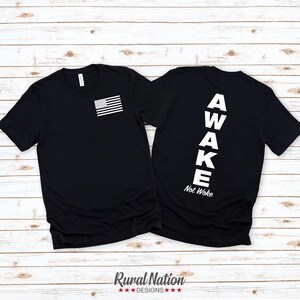 Awake Not Woke T-shirt, We the People, Anti Woke Shirt, Go Woke Go ...